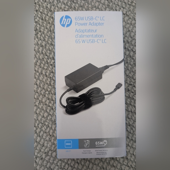HP | Other | Hp 65w Usbc Lc Power Adapter Fast Charge Nib | Poshmark